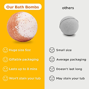 Easter Bath Bombs for Kids with Surprise Toys Inside (6 Pack) - Perfect Basket Stuffers - USA Made, Won't Stain Tub, Incredible Fragrances - Large Bubble Bomb for Girls & Boys by Two Sisters