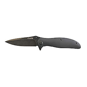 LA Police Gear TBFK S35VN Folding Pocket Knife, Best Knife for Gifts, Folding Pocket Clip Knife - Black