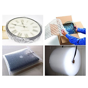 Mighty Gadget Brand Bubble Cushioning Wrap Roll Original Protective Packaging, 12 Inches Wide x 30-Feet Long, Single Roll, Clear