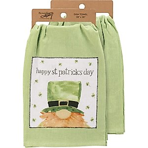 Primitives by Kathy Happy St. Patrick's Day Kitchen Towel