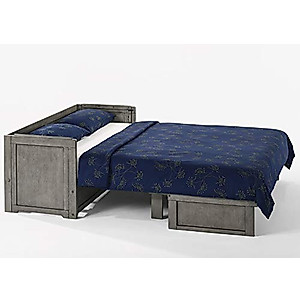 Night & Day Murphy Cube Queen Cabinet Bed Professionally Assembled by SDS Cabinet Beds with Custom 6" Memory Foam Mattress (Limited & Exclusive to SDS, Rustic Gray Finish)
