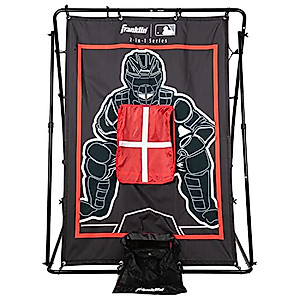 Franklin Sports Baseball Pitching Target and Rebounder Net - 2-in-1 Pitch Trainer and Pitchback Net - Baseball Return Screen and Pitching Practice Target