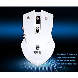 UniFire V60 Waterproof 2.4G Wireless Gaming Keyboard with Mouse DPI Control For DESKTOP PC Laptop Wireless Keyboard Mouse Combos (white)