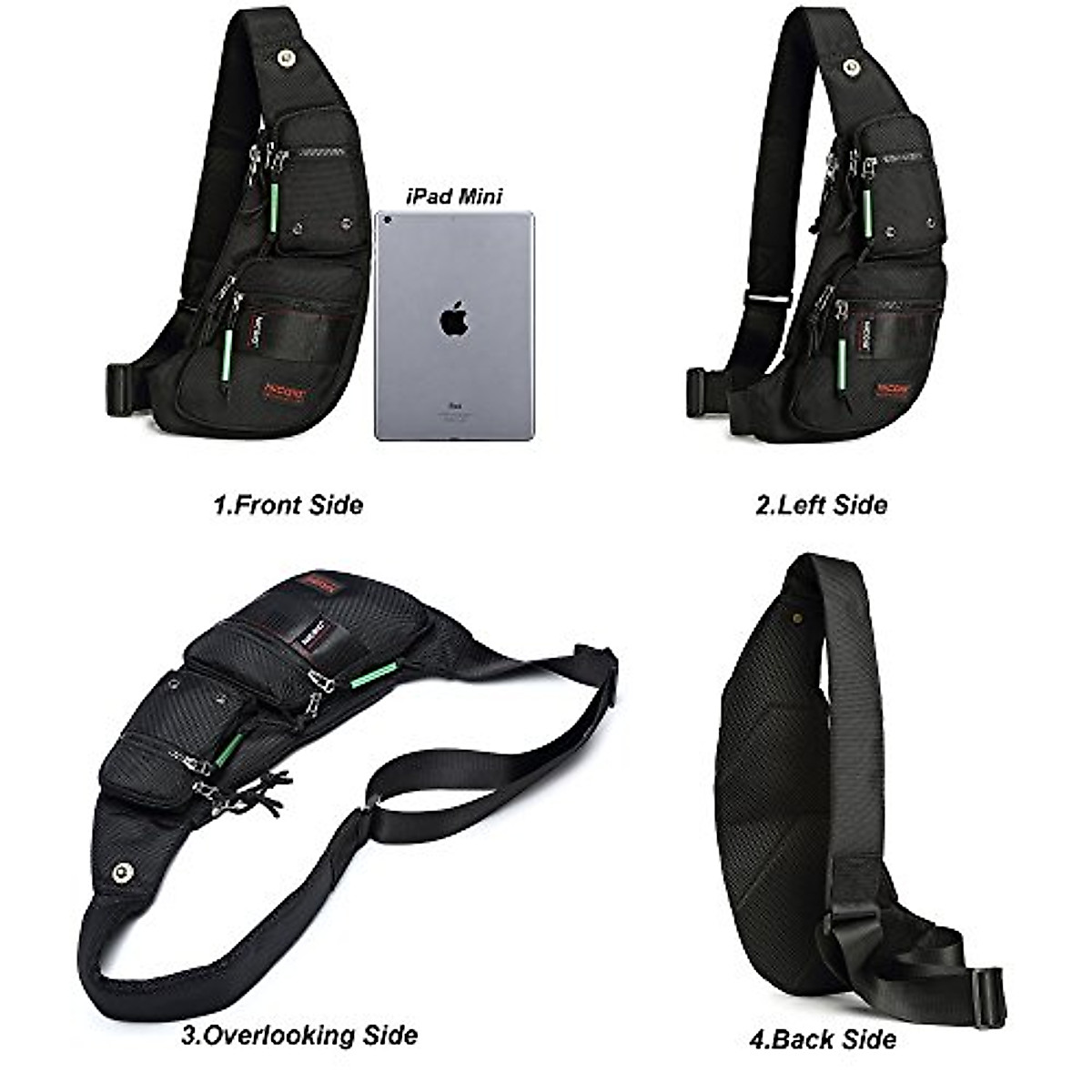 NICGID Sling Bag Chest Shoulder Backpack Crossbody Bags for Men Women