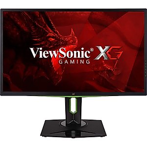 ViewSonic XG2760 27 Inch 1440p 165Hz 1ms Gsync Gaming Monitor with Eye Care Advanced Ergonomics HDMI and DP for Esports, Black