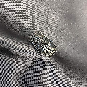 Gem Avenue Heart Friendship and Love Crowned Irish Claddagh 925 Sterling Silver Ring for Women Size 8