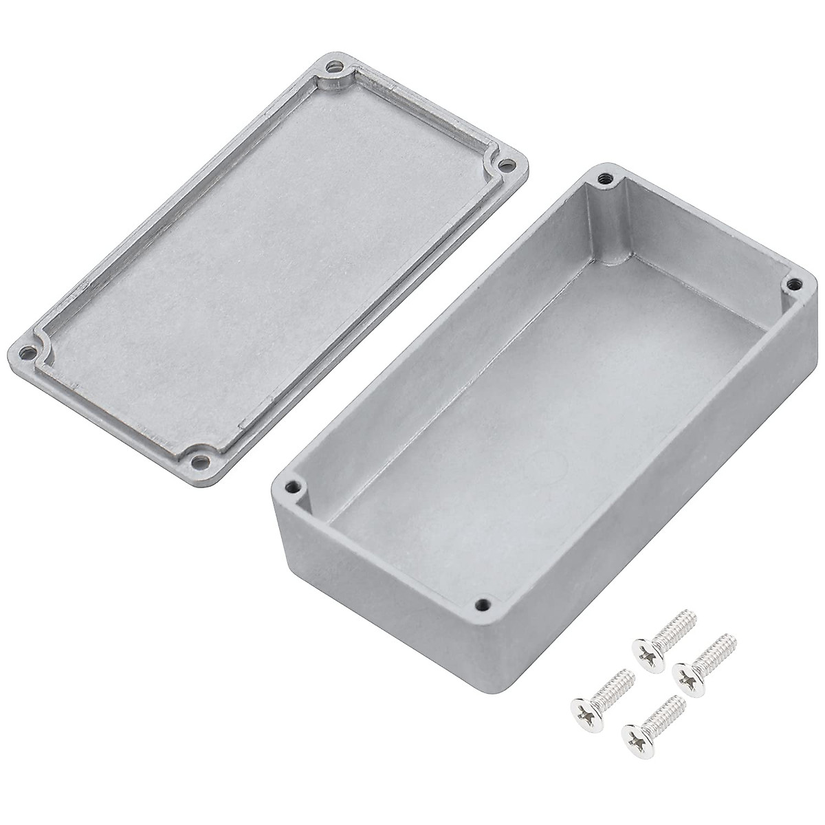 DaierTek 1590B Stomp Box Guitar Pedal Enclosure 112x61x32 MM Aluminum Guitar Pedal Box Diecast Stomp Box Case Unfinished Toggle Switch Box
