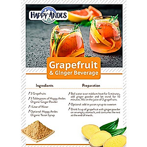 Happy Andes/ Andean Star USDA Organic Ginger Powder, Pure Ground Dried Root, Highly Aromatic, Strong Immunity, 100% from Peru, Tea, Superfood, Non-GMO, Gluten Free, Kosher, Keto, 1 lb