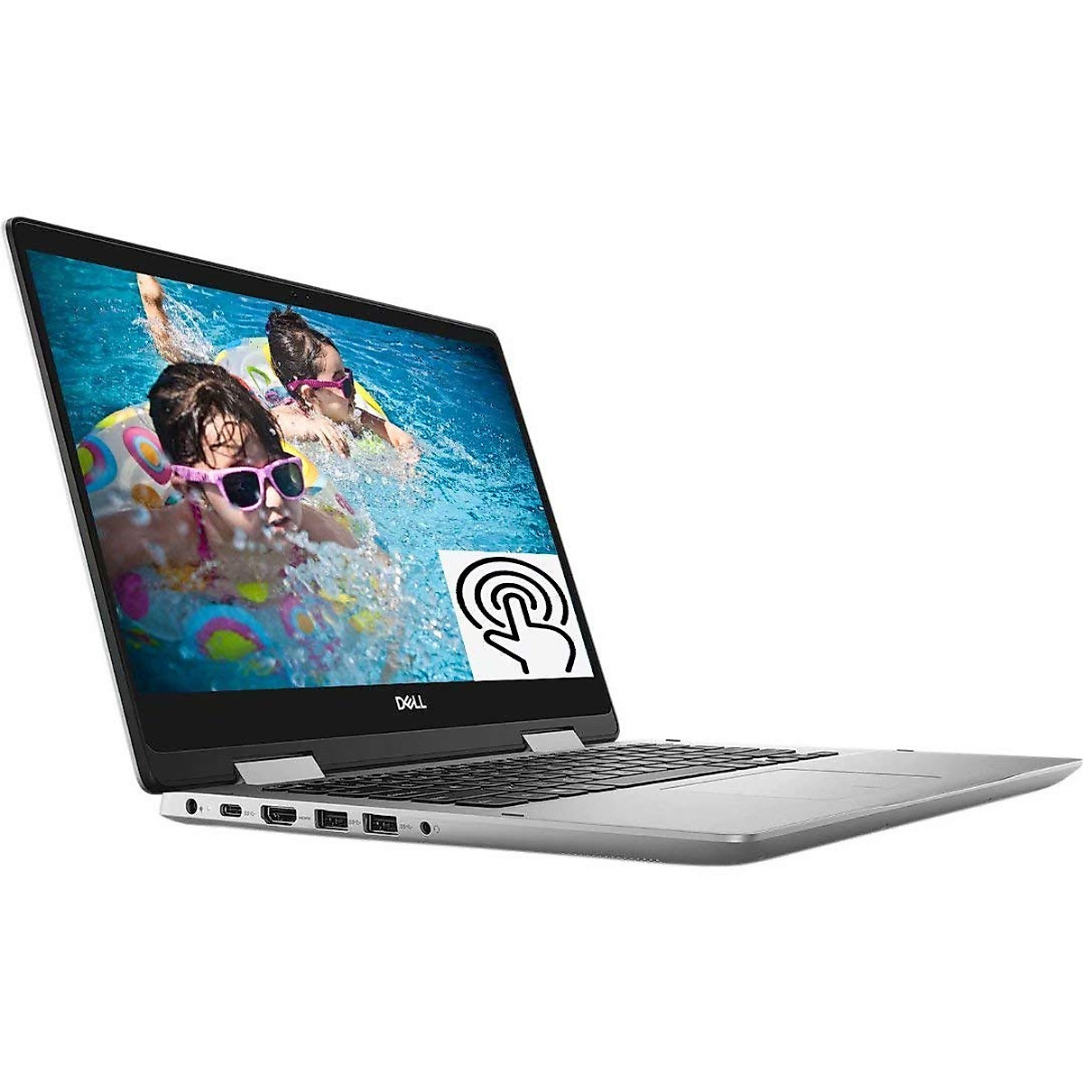 Flagship 2020 Dell Inspiron 14 5000 2 in 1 Laptop, 14'' FHD IPS Touchscreen, AMD Quad-Core Ryzen 7 3700U (Beat i7-7500U), 32GB DDR4 1TB SSD, Backlit KB FP Win 10 (Silver) (Renewed)
