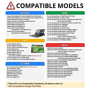 Penoval USI Stylus Pen for Some Chromebook Model with Tail Eraser, 4096 Levels Pressure for Lenovo chromebook Duet, Acer Chromebook Spin 713,HP Chromebook x2 11, Spare Tip