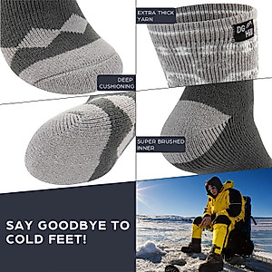 DH Hill Warm Thermal Socks - Warming Winter Socks for Cold Weather - Boot Heated Socks for Hiking Hunting Cycling Athletic Socks