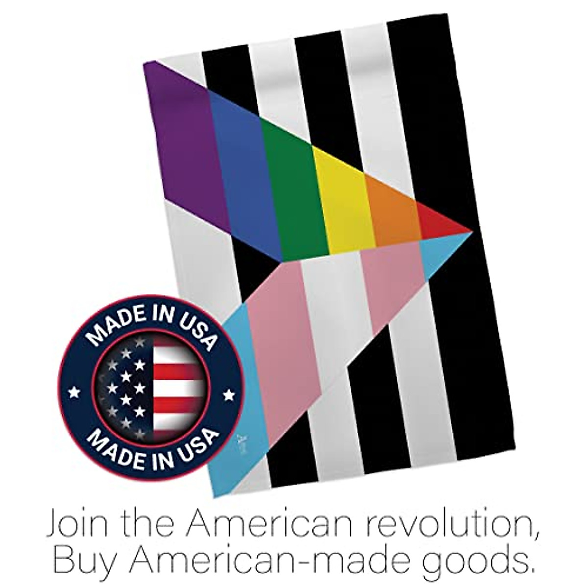 Americana Home & Garden Gay Trans Straight Ally Garden Flag Support Pride Rainbow Love LGBT Bisexual Pansexual Transgender House Decoration Banner Small Yard Gift Double-Sided, Made in USA