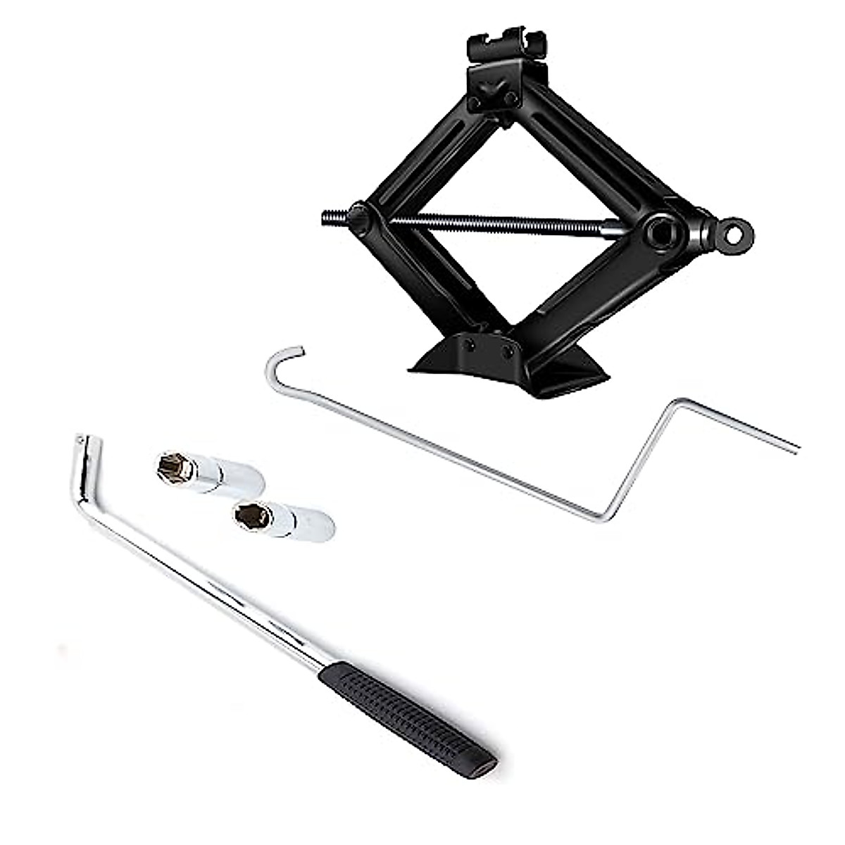 Scissor Lift Jack for Car - 2 Ton apacity Car Jack with Speed Crank Handle- Lifting Jack Car Kit with Wrench(17/19/21/23mm Sockets) for Auto/SUV/MPV