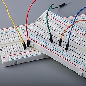 ACEIRMC for Arduino Starter Kits 830 MB-102 Tie Points Solderless Breadboard + 3.3V 5V Power Supply Module + 65pcs Jumper Cables