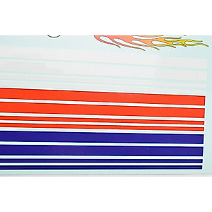 VRC Hobbies 1/24 Model Car Waterslide Decal Sheet W/Flames, Numbers & Stripes #5050