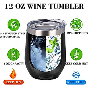 OEAGO Valentines Day Gifts for Him Her Men Women Funny Cups Wine Black Tumbler with Lid I Love You Most The End I Win Anniversary Christmas Birthday Gifts for Husband Boyfriend Girlfriend Wife