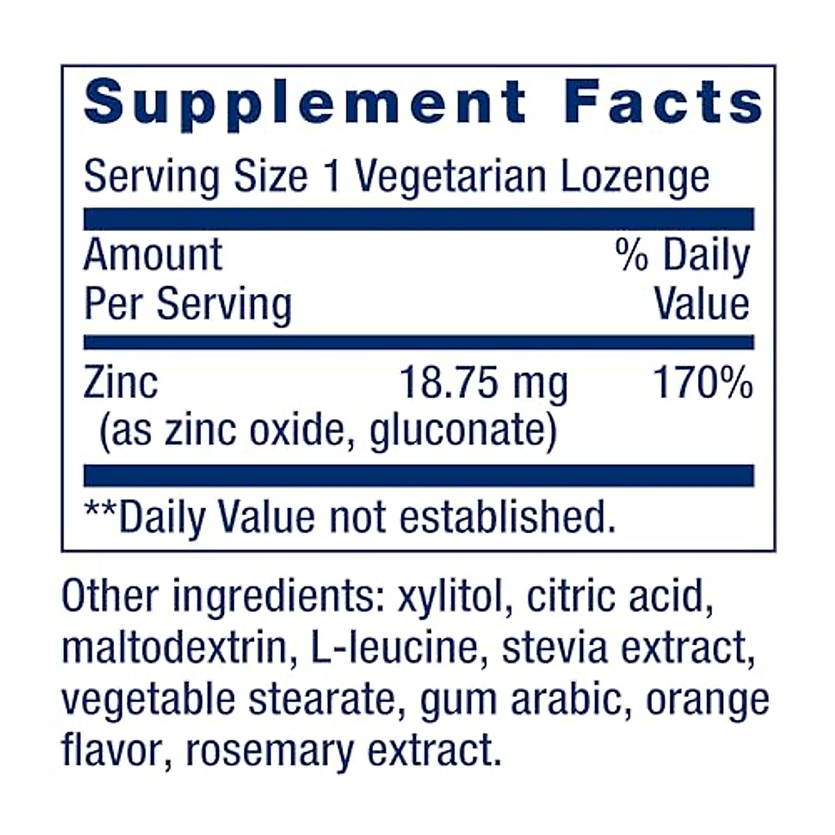 Life Extension Zinc Lozenges – Citrus-Orange Flavor – For Healthy Protein Synthesis & Immune Health - Inflammation Management Supplement - Gluten-Free, Non-GMO – 60 Vegetarian Lozenges