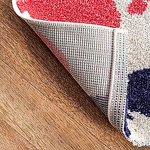 nuLOOM Pinkie Handprint Kids Area Rug, 5' x 8', Multi