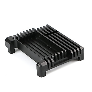 MakerFocus Raspberry Pi 2B/3B/3B+ Armor Case, Raspberry Pi Metal Case with Dual Cooling Fan Aluminium Alloy, Built-in Heatsink, Radiation and Rust Protection for RPI 2B/3B/3B+