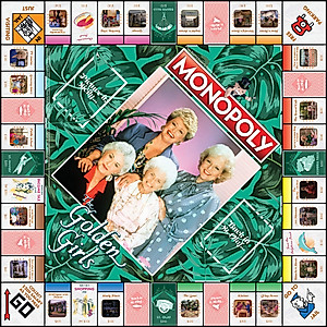 Monopoly: The Golden Girls Board Game | Buy, Sell, Trade Fan-Favorite Locations | Classic Monopoly Game Featuring Golden Girls TV Show Theme | Officially-Licensed Golden Girls Merchandise