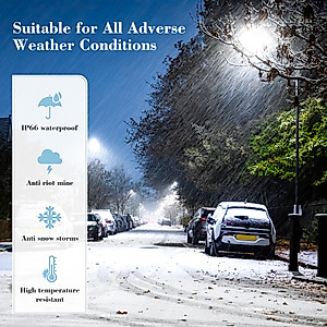 OKPRO 6000W Solar Street Lights Outdoor - 7000K Solar Lights Outdoor Waterproof Dusk to Dawn, Commercial Solar Parking Lot Lights with Motion Sensor, Solar Powered LED Street Light for Yard, Outside