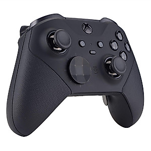 eXtremeRate Metal Replacement Thumbsticks Mod Swap Joysticks for Xbox One Elite Series 2, Gaming Accessories 2 D-Pads 4 Paddles for Xbox One Elite, Elite Series 2 Core Controller - 13 in 1 Black