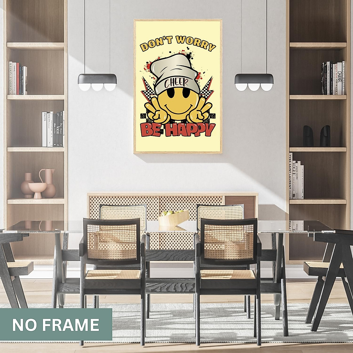 Retro Wall Art for Room Aesthetic, Cute Posters, Cute Wall Decor, Retro Wall Decor, 70 Room Decor, Retro Poster for Kitchen, Bedroom, Dorm Room, Apartment (Unframed)