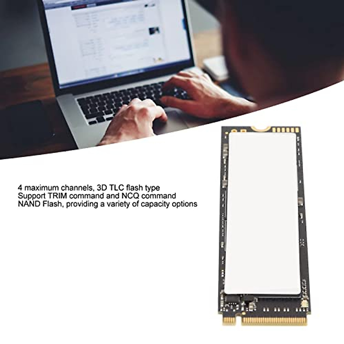 YOKAM M.2 2280 NVMe SSD, 4channel SSD for Desktop laptops 128GB