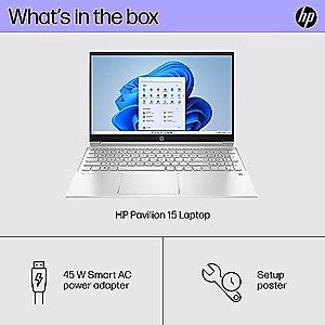 HP Pavilion 15.6" Touchscreen Laptop, FHD IPS Display, 13th Gen Intel Core i5-1335U, 64GB RAM, 1TB SSD, Intel Iris Xe Graphic, Business & Student, Full-Size Backlit Keyboard, WiFi 6, Windows 11Home