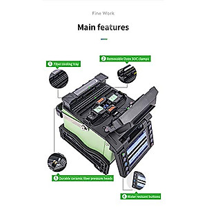 Core Aliginment Portable FTTH Optical Fiber Fusion Splicer GX39 Welder Splicing Machine SOC Holder is Aviliable