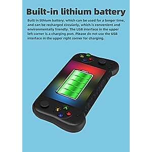 CZT New 5.1-inch Handle Appearance Video Handheld Game Console Portable Emulator Classic Arcade Retro Gaming Game Device System Built-in 12000 Games mp3 mp4 (Black)