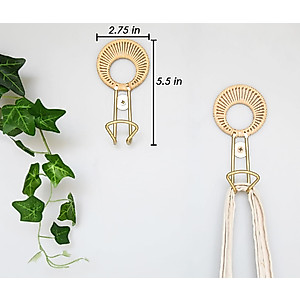 OVENKEI Wall Hooks Boho Nursery Decor Wall Hooks for Hanging Towel Hook Boho Decor Wall Hooks Decorative for Hanging Towels