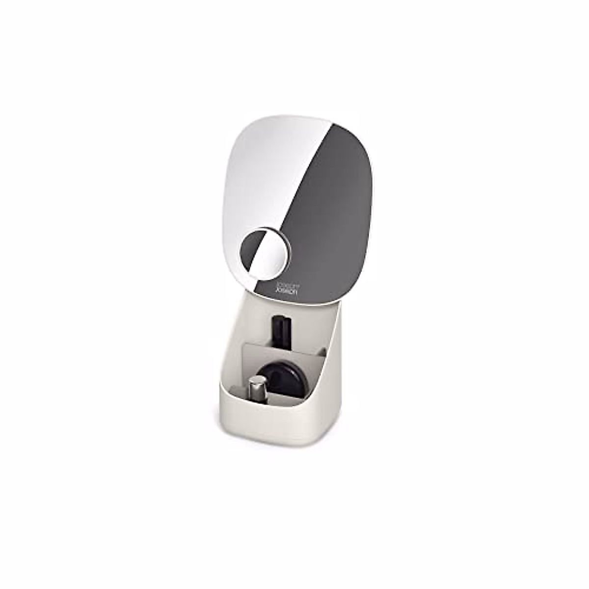 Joseph Joseph Viva Makeup Cosmetic Storage Organizer, Large with Mirror, Shell