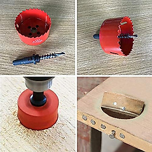 80mm Hole Cutter Laiwei HSS Bi-Metal Hole Saw&Cutter for Wood Plastic Drywall & Metal Sheet 3-1/8“（80mm）3.15inch