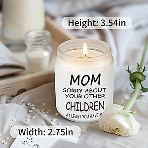 Gift for Mom from Daughter Birthday Gift for Mom from Son -7ozSoy Wax Lavender Long Burn Time Scented Candle- Unique Bday Christmas Mother Day Presents for Mother Who Wants Nothing
