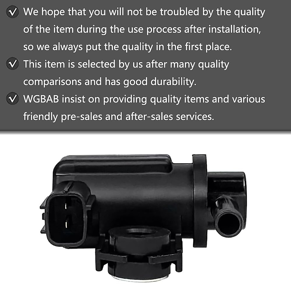 Vapor Canister Purge Valve Solenoid Replace 911-141 36162-RDV-J01 12581985 for A-cura Mdx 04-06 Rl 05-08 Tl 04-08 A-ccord 04-07 O-dyssey 05-10 P-ilot 05-08 Ridgeline 06-08 Saturn Vue 04-07