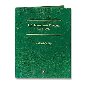2018 P - 2023 P Mint First 21 Coins of American Innovation Dollars in U.S. Innovation Dollar Folder - Holds 57 Coins Dollar Seller Uncirculated
