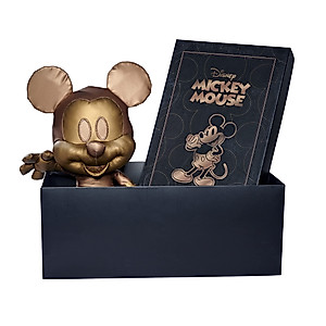 Simba 6315870313 Disney Bronze Mickey Mouse, April Edition, Amazon Exclusive, 35 cm Plush Figure in Gift Box, Special, Limited Edition Collectible, Soft Toy Suitable for Children from Birth