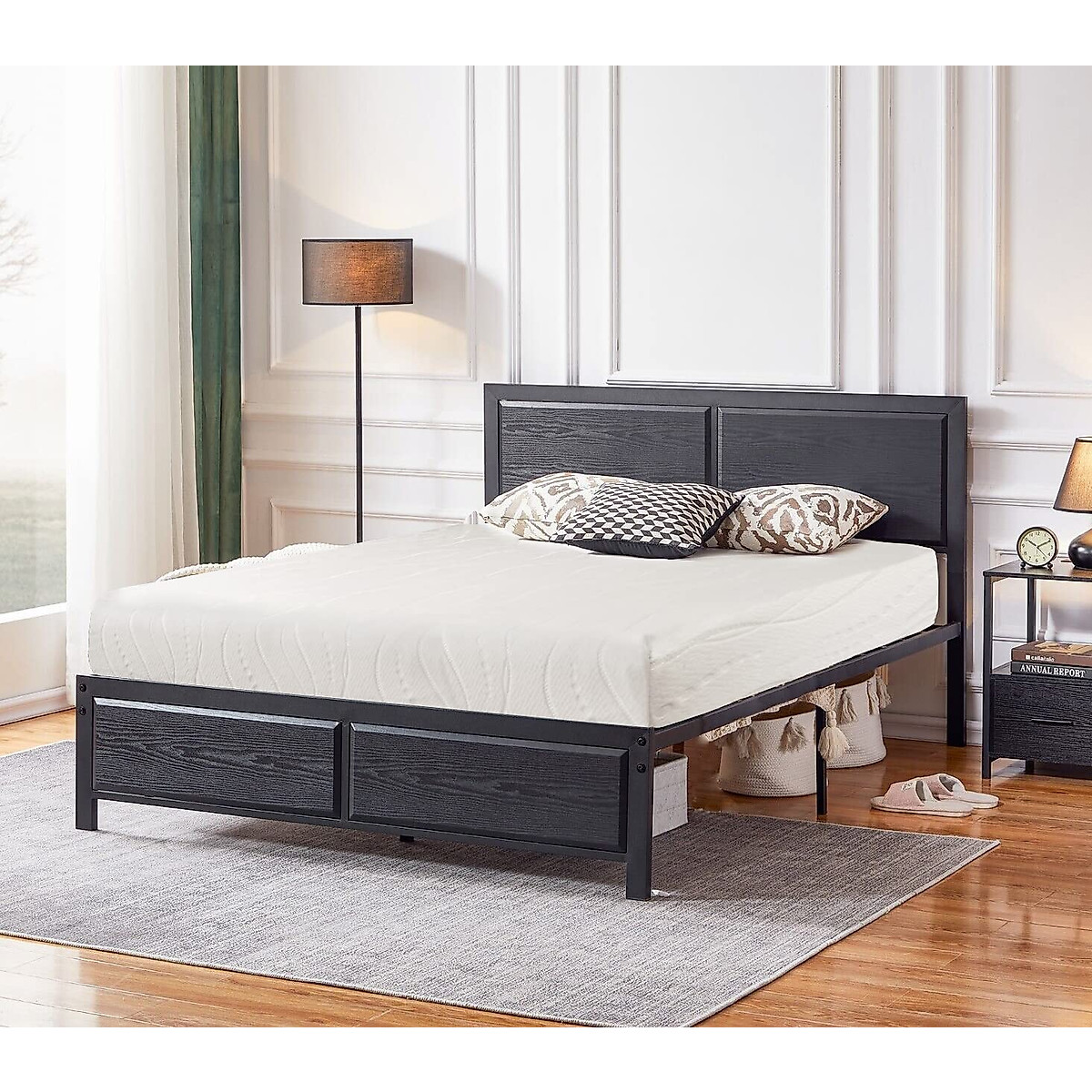 Irvine Home Collection Full Size 8-Inch, Cooling Gel Memory Foam Mattress, Medium Firm Feel, Breathable, Cool Sleep and Pressure Relief, CertiPUR-US Certified, Temperature Balanced