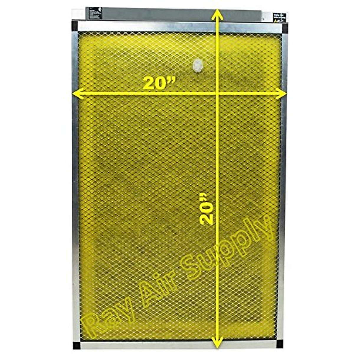 RAYAIR SUPPLY 20x20 Air Ranger Replacement Filter Pads 20X20 (3 Pack) Yellow
