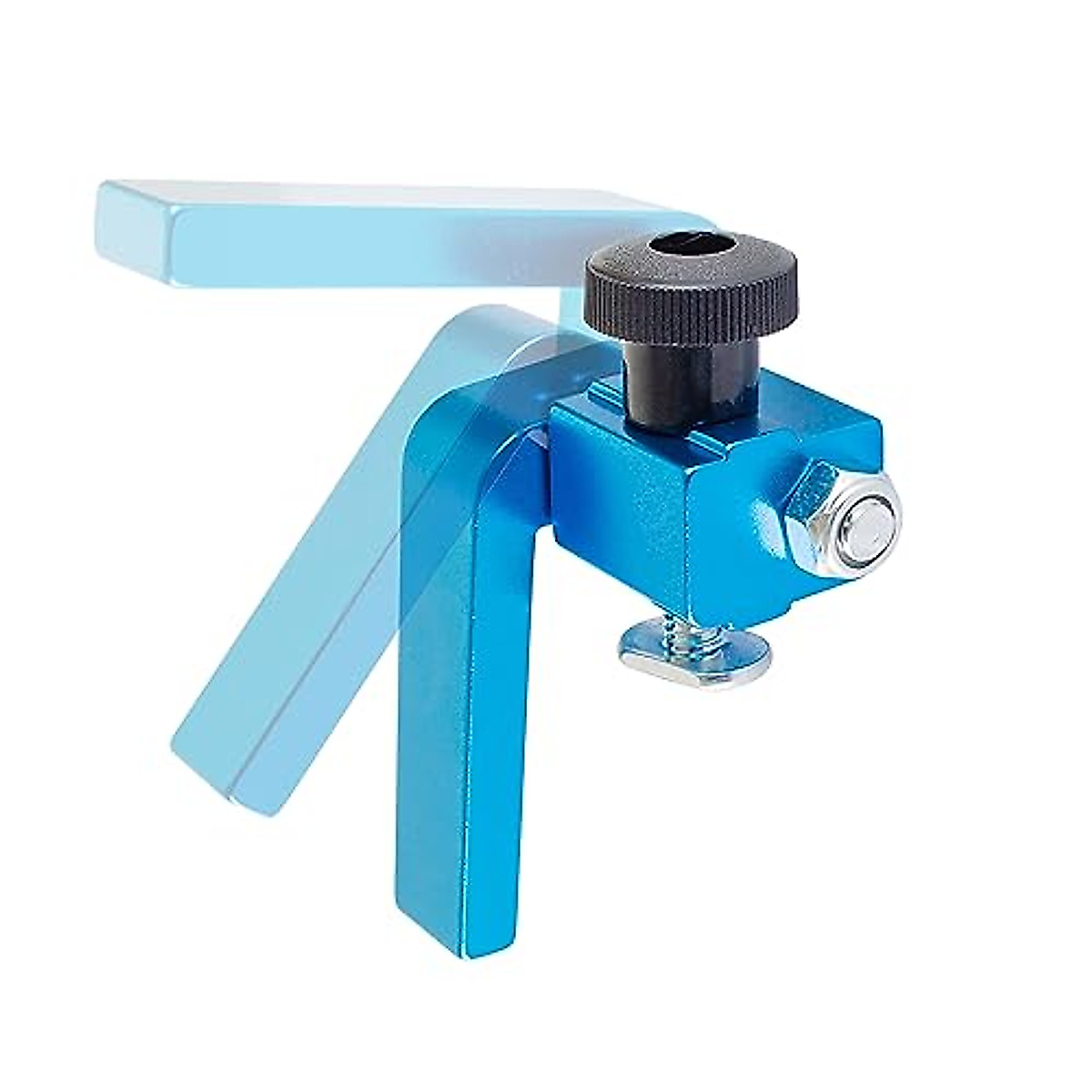 POWERTEC 71888 T-Track Knobs Kit and 3" Fence Flip Stop, with 1/4"-20 x 1-1/2" Hex Bolts & 1/4" Washers, T Track Kit, T Track Accessories for Woodworking Jigs and Fixtures