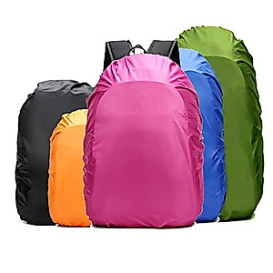 Frelaxy Waterproof Backpack Rain Cover, Upgraded Triple Waterproofing, Antislip Cross Buckle Strap (Fuchsia, L (for 35L-50L Backpack))