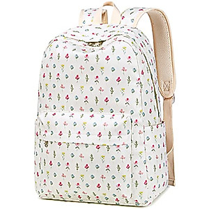 School Backpack Teen Girls Kids Lightweight College Waterproof School Laptop Casual Backpack (Floral)