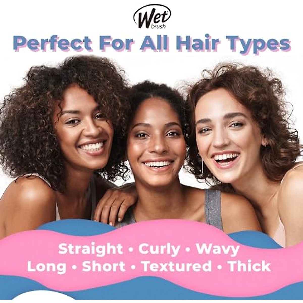 Wet Brush Mini Shine Enhancer Hair Brush, Black - Exclusive Ultra-soft IntelliFlex Bristles - Natural Boar Bristles Leave Hair Shiny And Smooth For All Hair Types - For Women, Men, Wet And Dry Hair