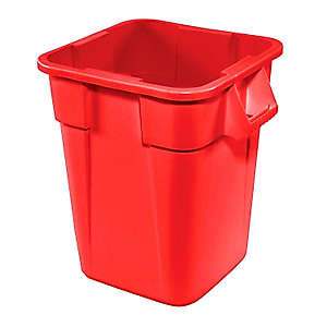 Rubbermaid 28 gal. Square Red Trash Can