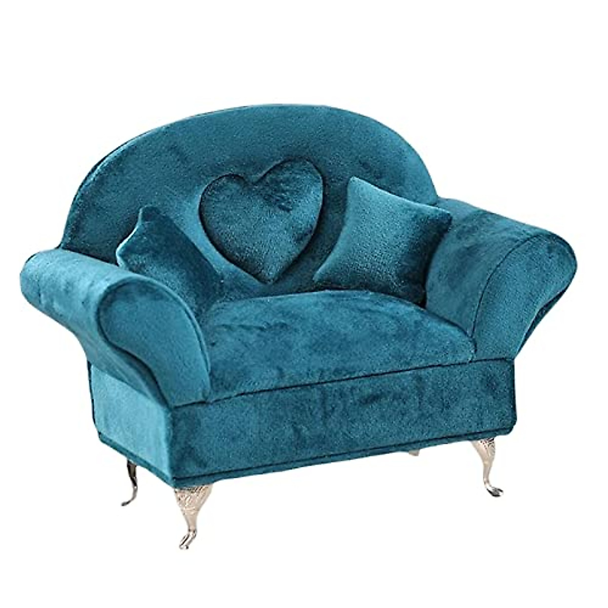 rockible Fashion Sofa Bed Jewelry Box Dollhouse Furniture Women Jewelry Case Jewelry Trinket Box for Bedside Table Living Room Closet Dresser Decor, Green