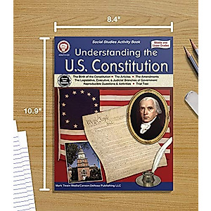 Mark Twain Understanding the US Constitution Workbook, Middle School History, Social Studies, American Civics and Government, Constitution of the United States, Classroom or Homeschool Curriculum
