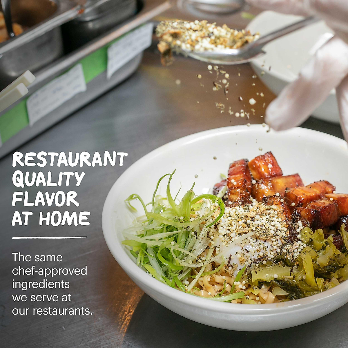 Momofuku Soy & Scallion Ramen Noodles by David Chang, 5 Count (Pack of 1) Air-Dried Vegan Instant Noodles with Sauce