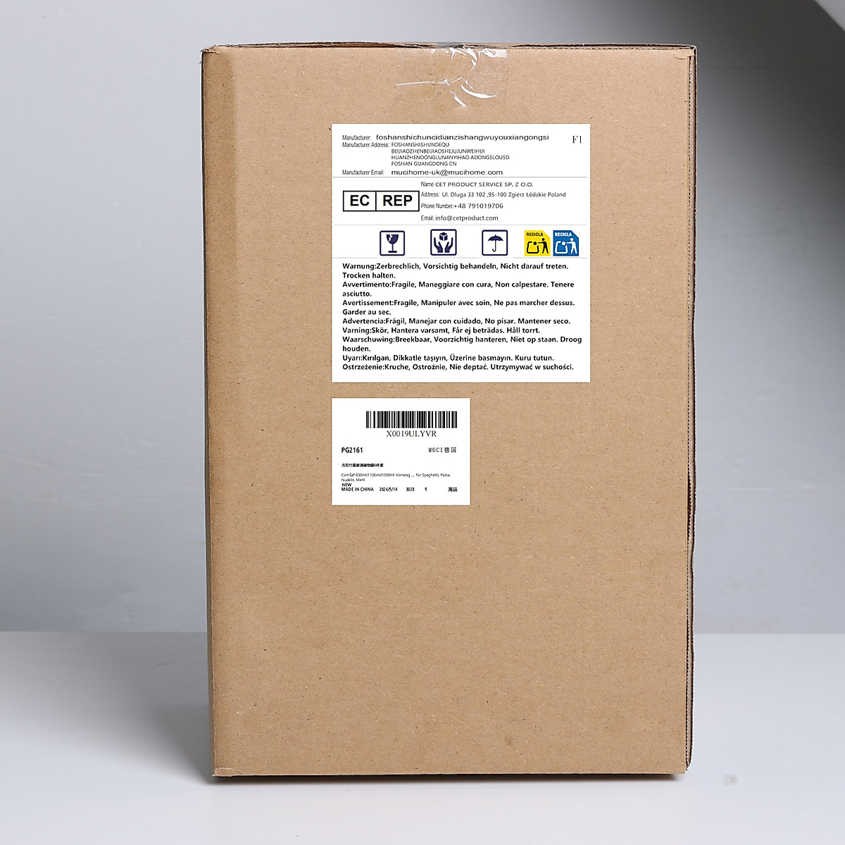 ComSaf Airtight Glass Storage Canister with Bamboo Lid (22oz/37oz/50oz) Set of 6, Clear Food Storage Container Kitchen Pantry Storage Jar for Flour Cereal Sugar Tea Coffee Beans Snacks, Square