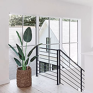 Chantoo Artificial Bird of Paradise Plant 4FT Fake Tropical Palm Tree with 8 Trunks in Pot for Indoor Outdoor Perfect Faux Plants for Home Garden Office Store Decor